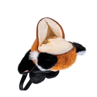 China Kawaii schattig rood pluis rugzak speelgoed gevulde dier panda pluiszak lage MOQ Te koop