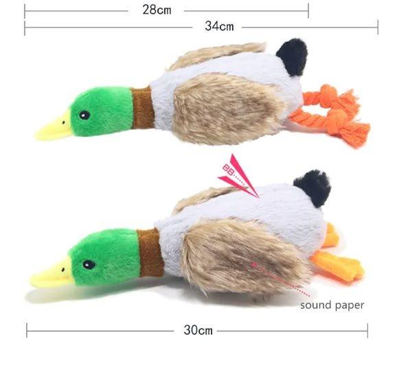 Quality Creative Chewing Plush Pet Toys Accessories Simulation Duck Shape Dog Interactiv for sale