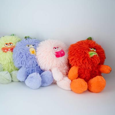中国 多彩の果物モンスター 毛皮のおもちゃ ソーセージの口 カスタマイズ可能な形 販売のため