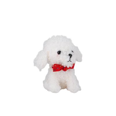 China 23cm Super Kawaii Simulação Brinquedos Recheados Adorável Teddy Bear de Plush Cão Com Arco à venda