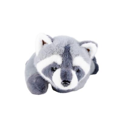 China Customized Color Lifelike Stuffed Animals Kids Small Raccoon Plush Toy 30cm Size for sale