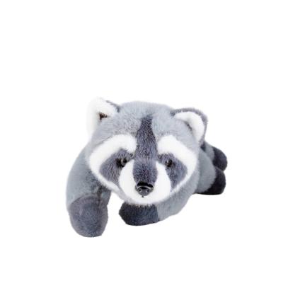 China Customized Color Lifelike Stuffed Animals Kids Small Raccoon Plush Toy 30cm Size for sale