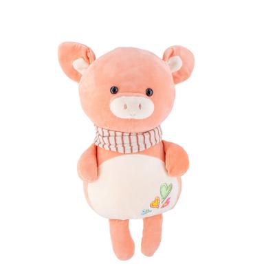 中国 柔らかいスパンデックス かわいい詰め物 動物 玩具 豚 毛布 人形 卸売 OEM ODM 販売のため
