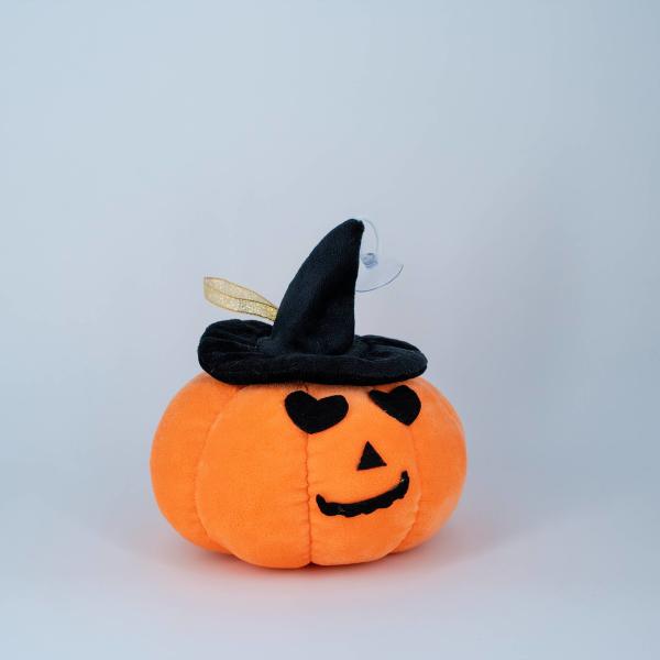 Quality 30cm Cute Halloween Soft Pumpkin Plush Toy With Black Hats Festival Decorations for sale