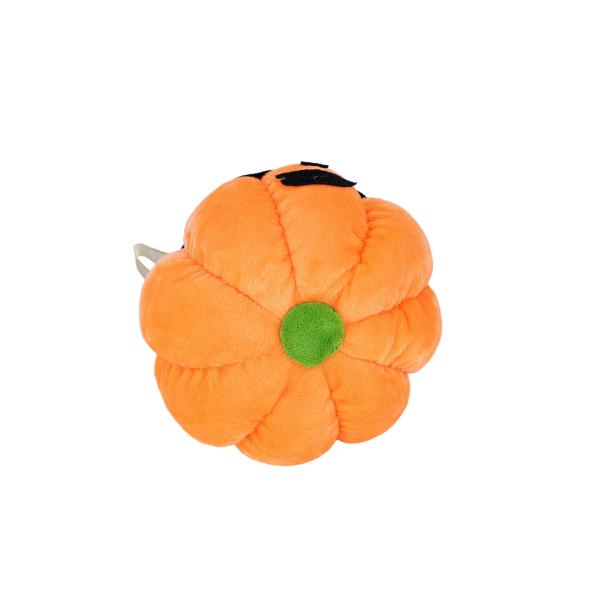 Quality OEM Stuffed Embroidered Orange Pumpkin Plush Pillow For Halloween Holiday Gifts for sale
