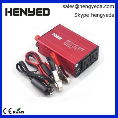 China HENYED new 300W Power Inverter DC 12V to 110V AC Car Adapter with 4.2A Dual USB Charging Port for sale