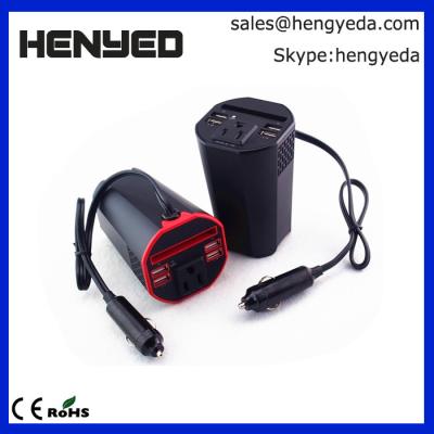 China 150W cup car power inverter for road trips, vacations, outdoors, emergency kits and more for your vehicle. for sale