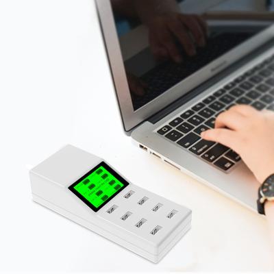 China USB Charger,8-Port USB Wall Charger,Desktop Charger with Smart IC Technology,Multi-Port USB Charging station with LCD Di for sale