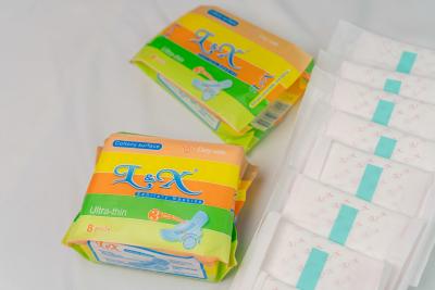 China 240mm Menstrual Pad Sanitary Cotton Napkin Pads High Absorbency Soft Breathable for sale