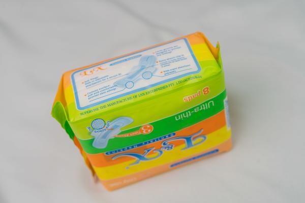 Quality White Most Absorbent Menstrual Sanitary Pad With Wings Leak Proof for sale