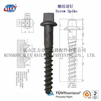 China SGS Approved Rail Screw Spikes for sale
