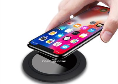 Cina Base senza fili del cuscinetto della tassa del telefono del metallo del portatile di forma rotonda del telefono veloce universale ultra sottile di Qi in vendita