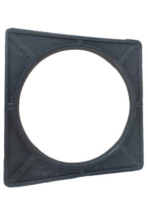 China 1.5 Kg Traffic Cone Base 280*280mm Safety Cone Weights Black for sale