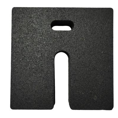 China 20 Lbs Pipe And Drape Base 457*457*45mm Backdrop Stand Base Black for sale