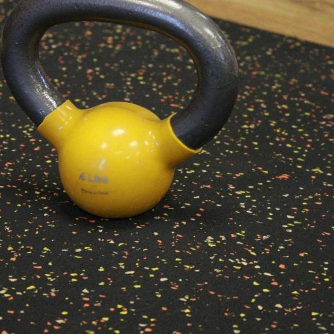 Rubber granules application example