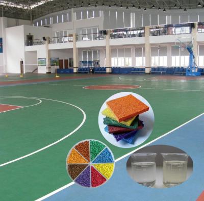 China Durable Crumb Rubber Polyurethane Binder Customized Floor Tile Adhesive Yellow for sale