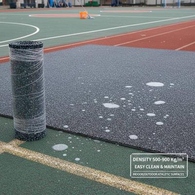 China Density 500 to 900 Kg per cubic meter Durable Sports Rubber Flooring Easy to Clean and Maintain Suitable for Indoor Outdoor Athletic Surfaces for sale