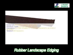 1200*100mm rubber landscape edging grey / green rubber flower bed edging