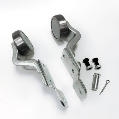 China Heavy-Duty Hanging Chain Trolley Wheel Assembly with Hot-Dip Galvanized Precision Forged Conveyor Slide Bracket Kit for sale
