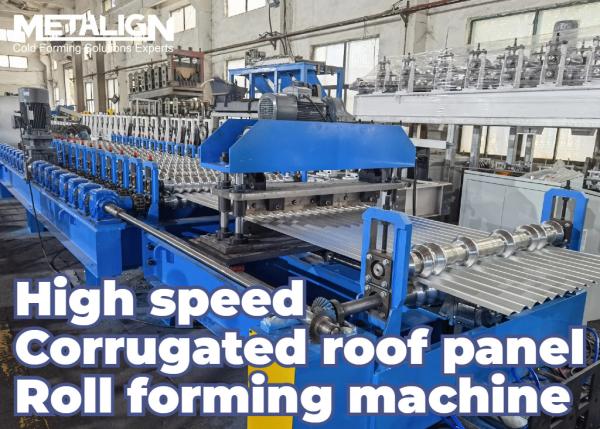 Quality 60m/min Flying Hydraulic Cut Corrugated Panel Roll Forming Machine Full Automatic for sale