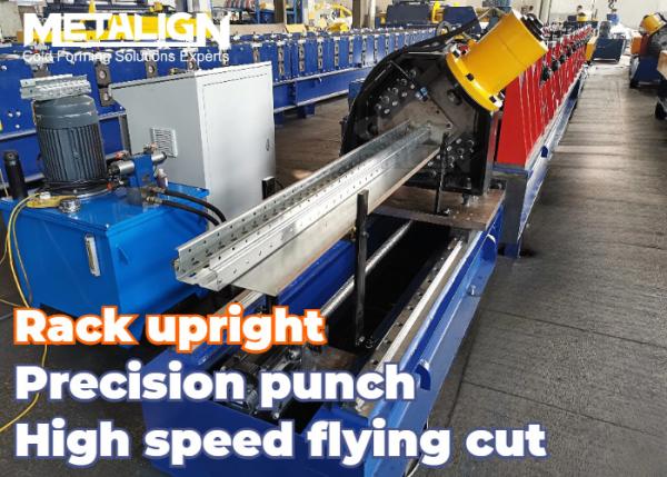 Quality Adjustable Width High Precision Rack Upright Roll Forming Machine Heavy Duty for sale