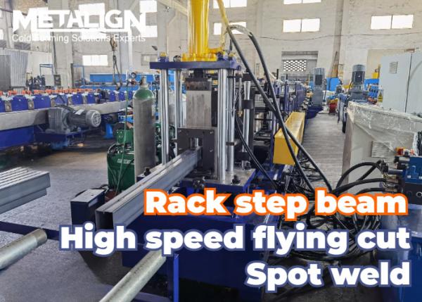 Quality Dual Side Movement Step Beam Roll Forming Machine With Clean End Notching for sale