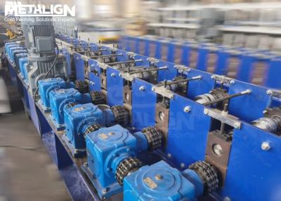 China Flexible Ladder Type Cable Tray Manufacturing Machine With Gearbox Drive System Roll Forming Line for sale