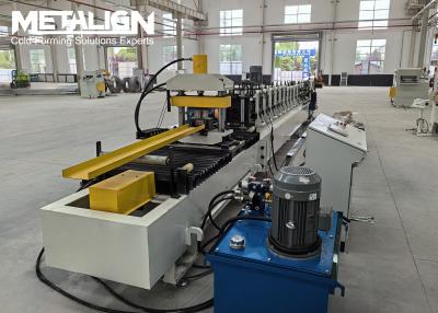 China Pre Punching Automated Roll Forming Machine Line For Adjustable Width Heavy Rack Uprights for sale
