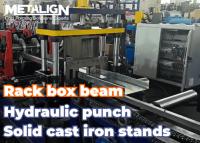 China Customizable Box Beam Rack Roll Forming Machine With Dual Sided Horizontal Movement for sale