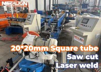 中国 レーザー溶接で 20x20mm 溶接された四角管の生産のための精密ロール形成機械 販売のため