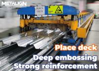 Quality High Speed Embossed Floor Deck Roll Forming Machine For Galvanized Steel Sheets for sale