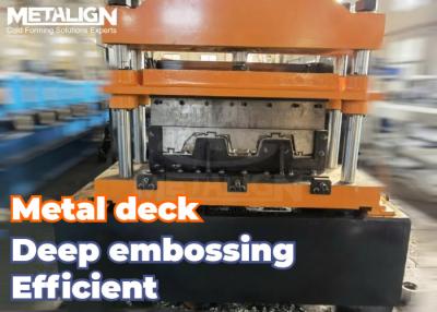 China Aanpasbare metalen dekvormende machine met hydraulische snijmachine en keten aandrijving rol voormalige machine for sale
