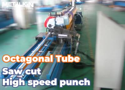 China Octagonal Tube Durable Cold Roll Forming Line With Automatic Punching And High Speed Forming for sale