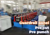 Quality Highway Guardrail W Panels Metal Roll Forming Equipment With Hydraulic Punching for sale