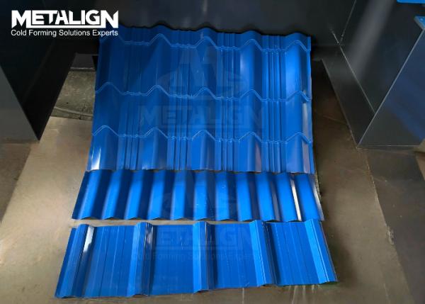 Quality Three Profile Metal Roofing Roll Forming Line With Hydraulic Cutter for sale
