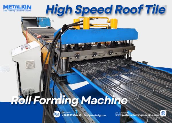 Quality Flying Punching Chain Drive Roof Tile Roll Forming Machine for sale