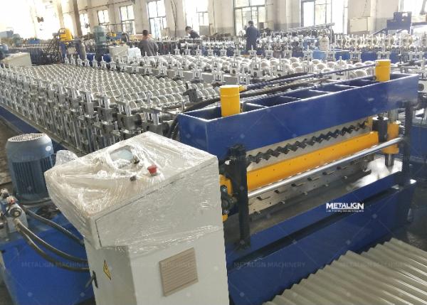 Quality Dual-Layer Guide Pillar Roll Forming Machine For Trapezoidal And Corrugated Roof for sale