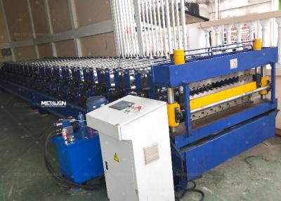 China Doppelschicht-Rollformmaschine für trapezförmige und gewellte Dachplatten zu verkaufen
