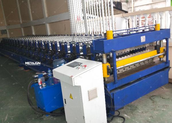 Quality Dual-Layer Guide Pillar Roll Forming Machine For Trapezoidal And Corrugated Roof for sale
