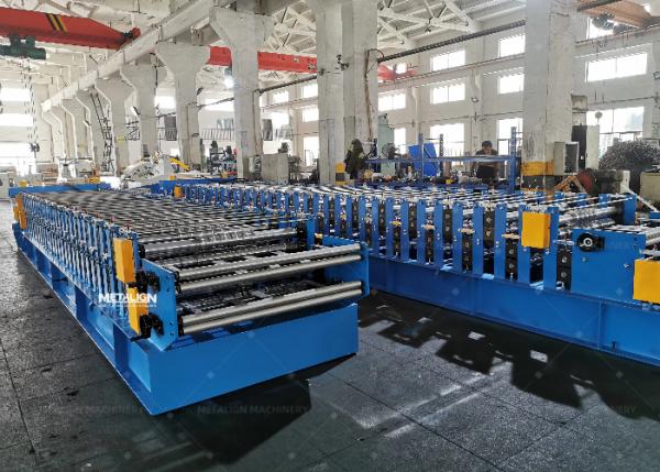 Quality Chain Driven Roll Former With Protective Cover Producing Double Layer Roof for sale