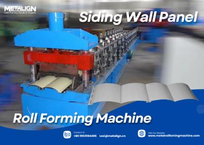 China Efficient Roll Forming Machine for Galvanized Steel Siding with Oval Hole Punching for sale
