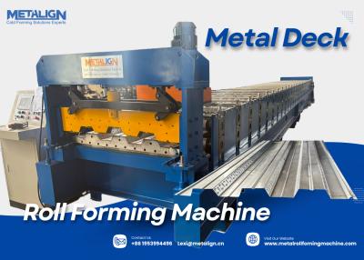 China High-Strength Floor Deck Roll Forming Machine With 18 Forming Stations And Wall Panel Frame for sale
