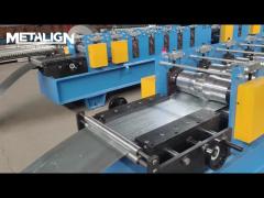 Peach post fence roll forming machine with flying saw cutting