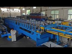 40-50m/min Máquina de formação de rolos de painéis de telhado ondulados de aço inoxidável de dupla camada