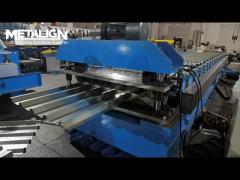 Máquina de moldagem de rolos de telhado de aço de corte elétrico de 0,3-0,8 mm