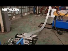 15 kW Strut Channel Roll Forming Machine Hydraulisch puncheren en verstelbaar geleidingssysteem
