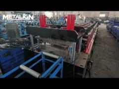 Special Folded Egde Rack Panel Shelf Panel Roll Forming Machine 6m/Min 15Kw