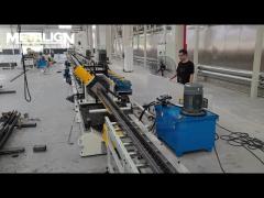 Automated Roll Forming Line for Adjustable Width Heavy Rack Uprights with Pre-Punching System