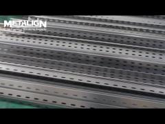 Dual Size Cutter Hidráulico Cable Tray Roll Former 20m/min para produção rápida
