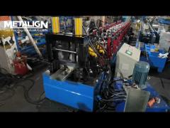 1.5-3mm Efficient hydraulic post punch CZ purlin roll forming machine